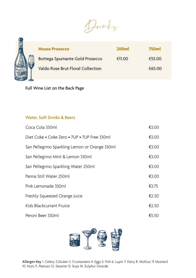 Graphic Designer Dublin | Menu Design | DesignerG.ie